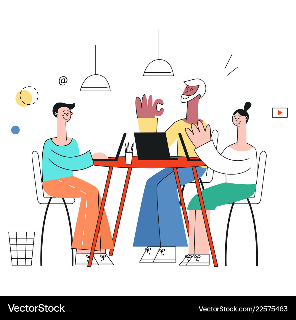 Business meeting concept in Royalty Free Vector Image