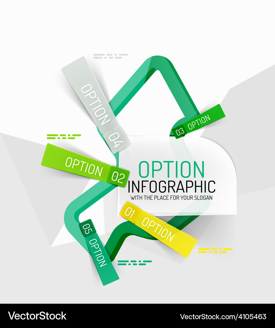 Colorful fresh sticker infographics Royalty Free Vector