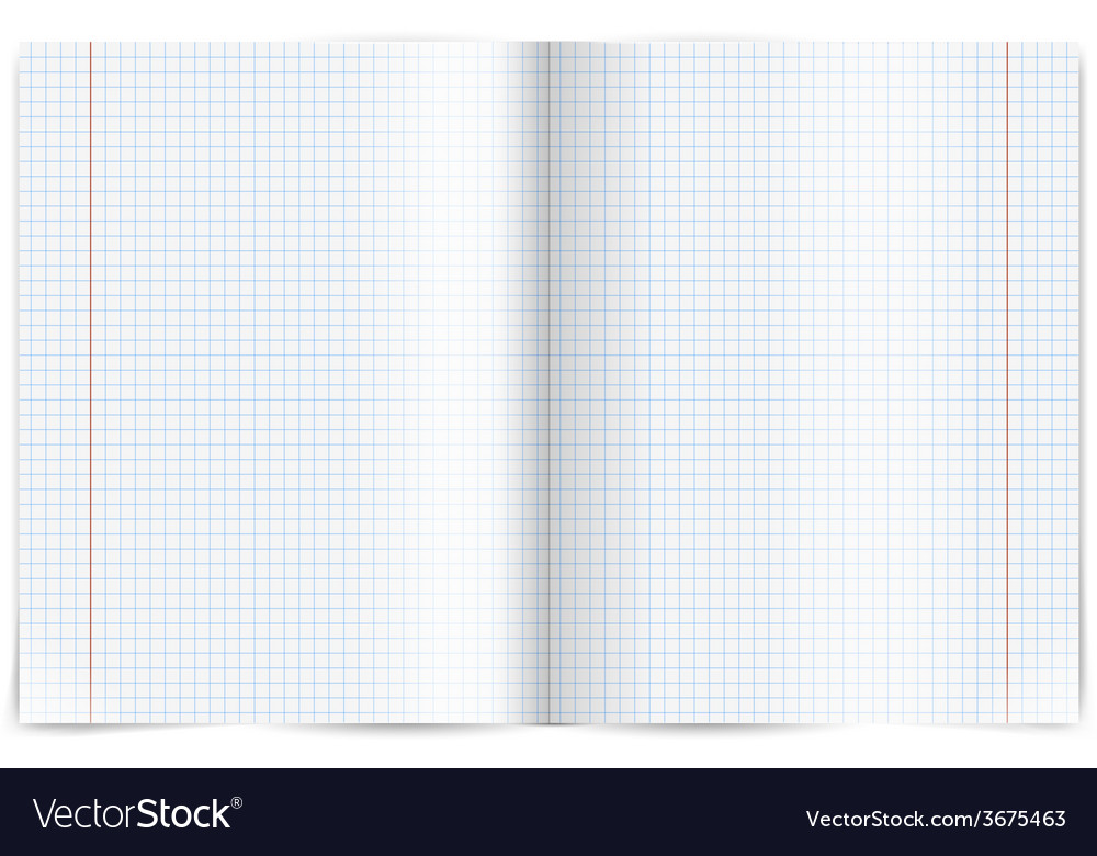 Exercise book Royalty Free Vector Image - VectorStock
