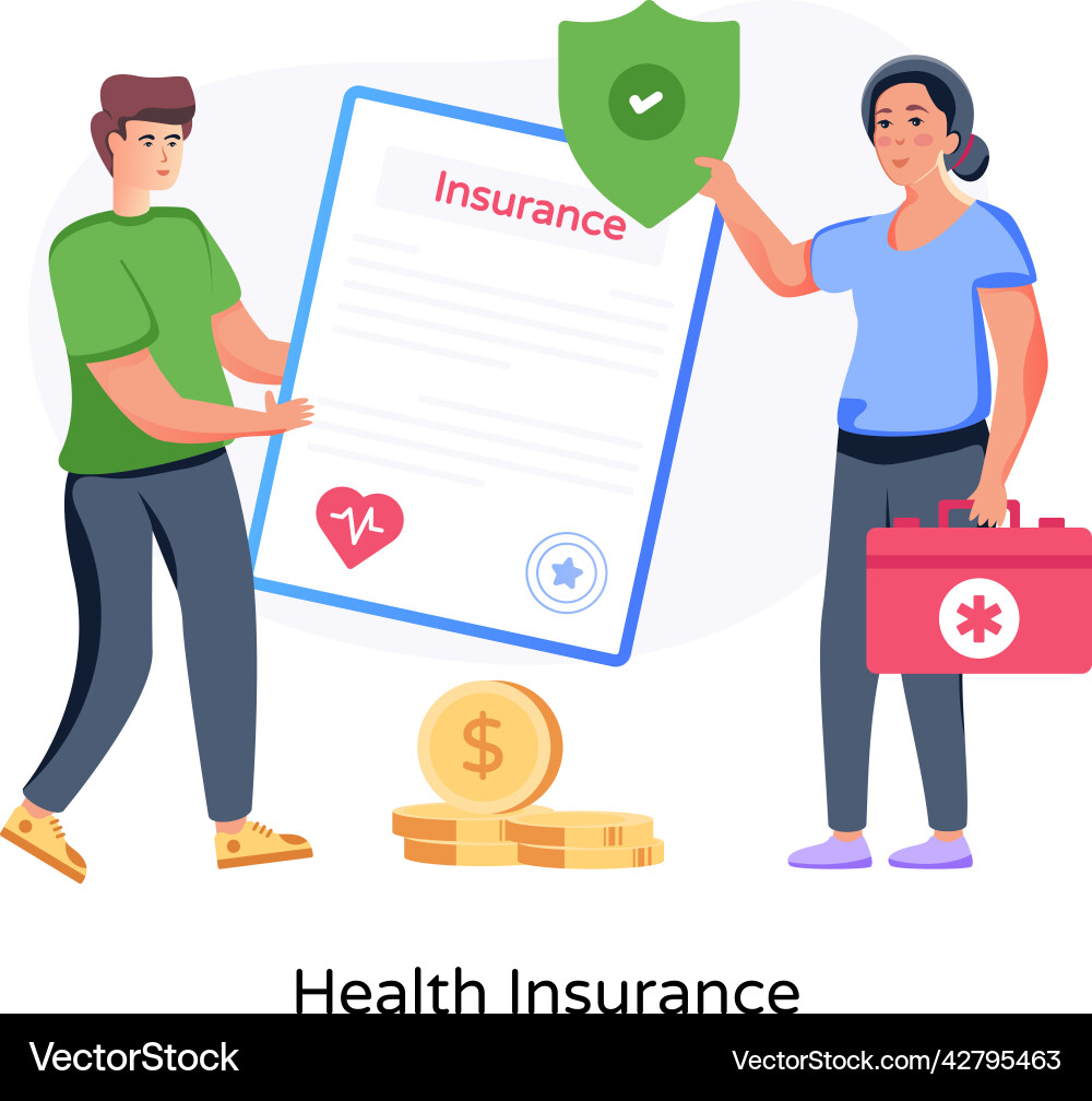 Health insurance Royalty Free Vector Image - VectorStock