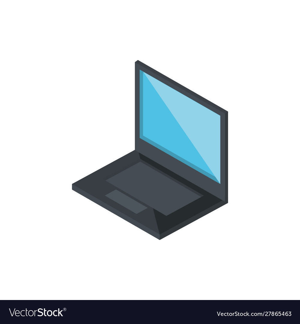 Laptop technology hardware device computer Vector Image