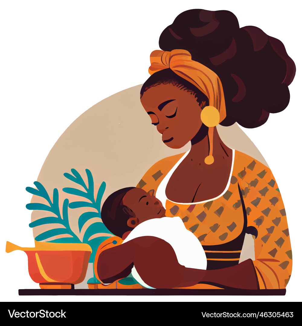 Mother with her lovely Royalty Free Vector Image