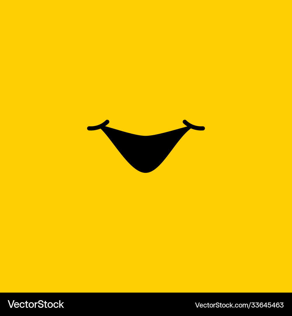 Smile template design Royalty Free Vector Image