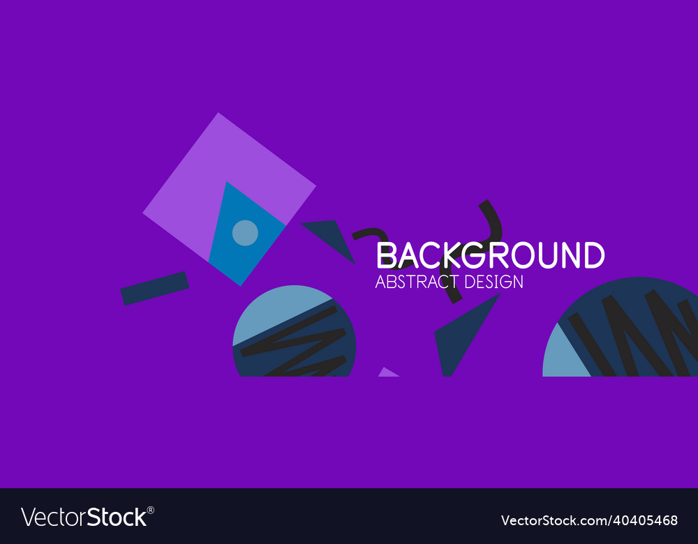 Abstract Background Blocks Lines Triangles Vector Image