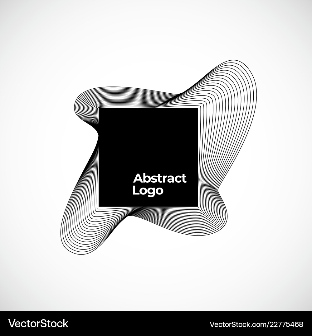 Abstract blend sign symbol or logo Royalty Free Vector Image