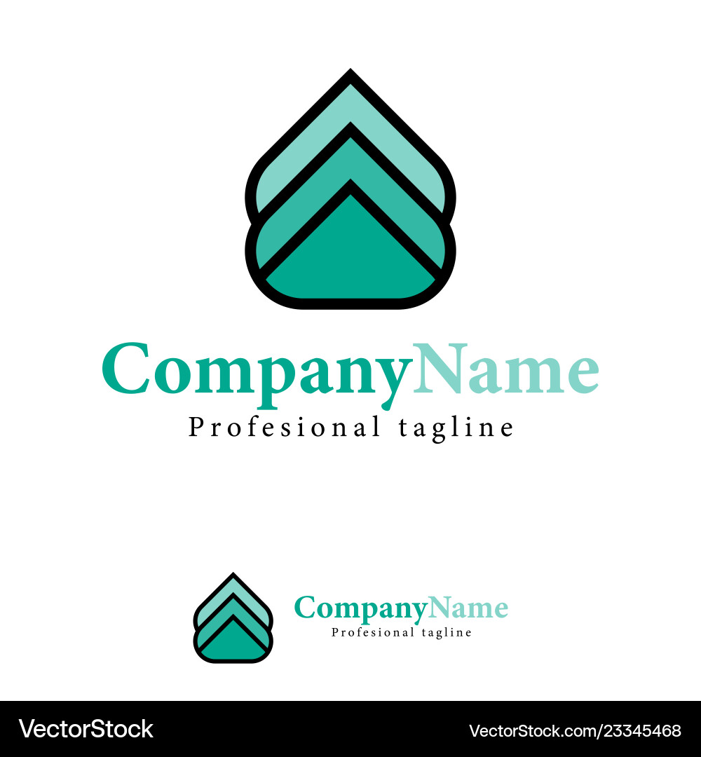 Arrow abstract design template logo iconic symbols