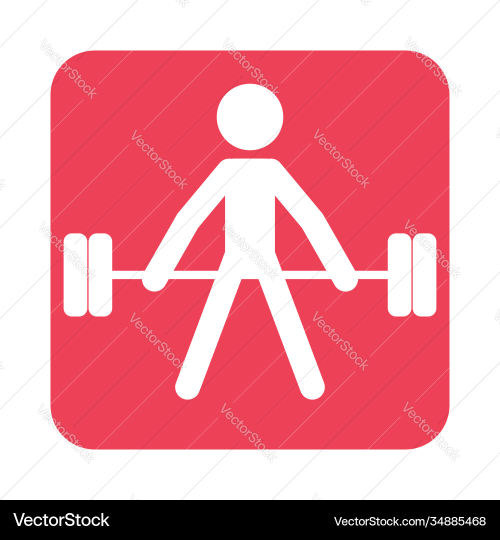 Athlete silhouette symbol on isolated background Vector Image