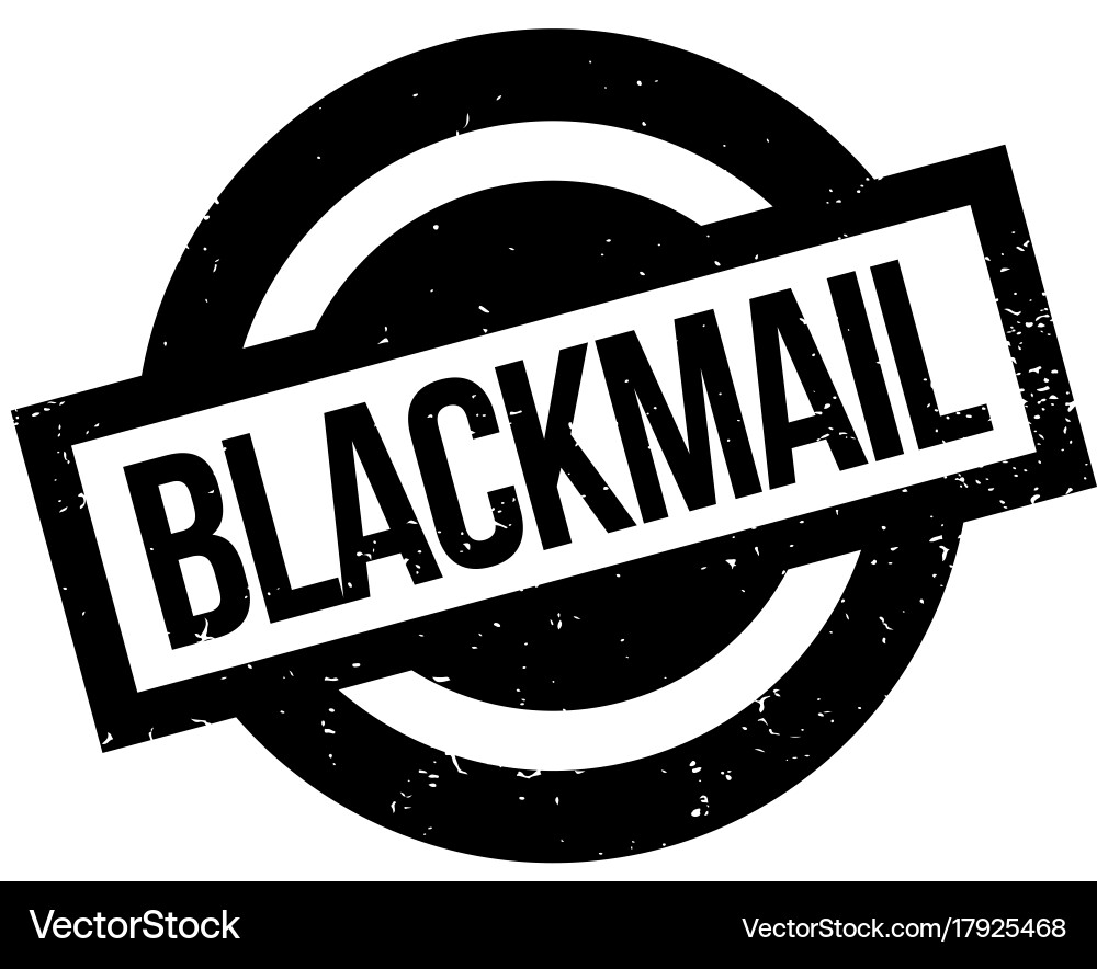 Blackmail rubber stamp Royalty Free Vector Image
