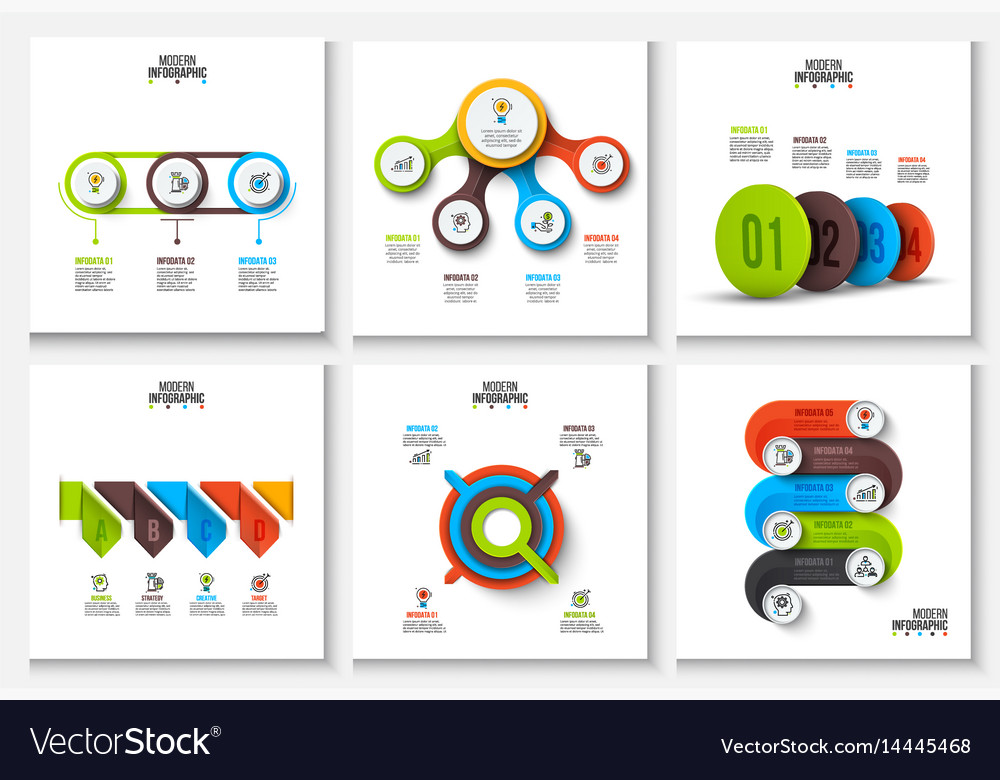 Business data visualization Royalty Free Vector Image