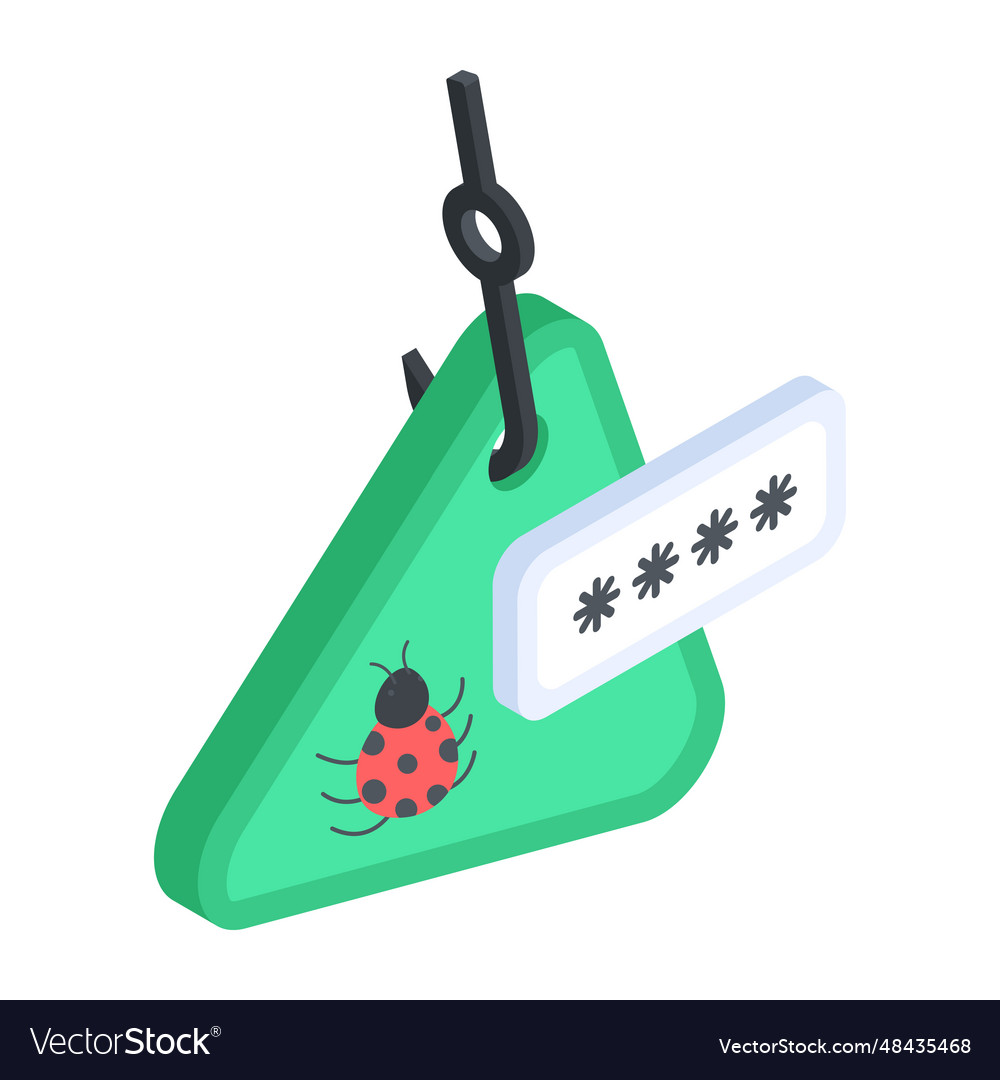 Security and hacking isometric icon Royalty Free Vector