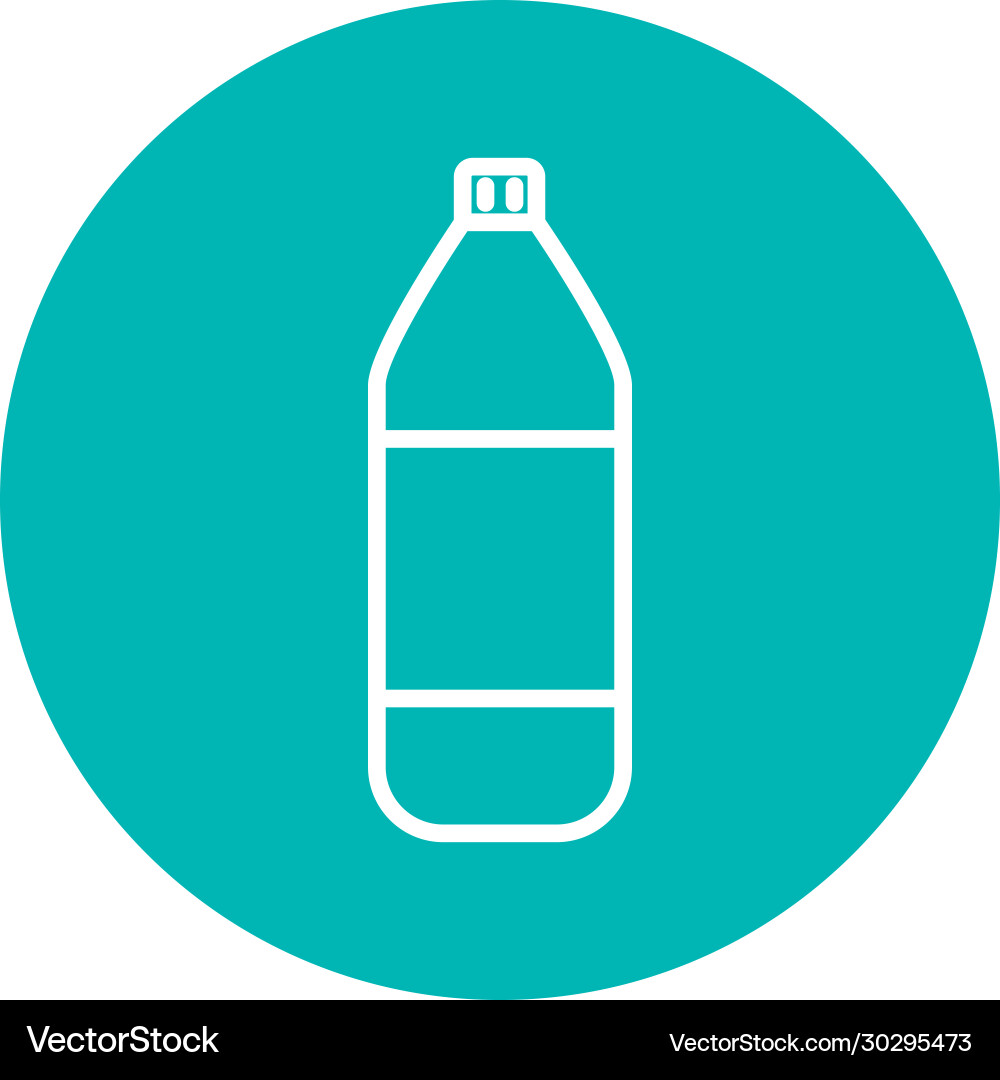 Cleaning product bottle icon block style Vector Image