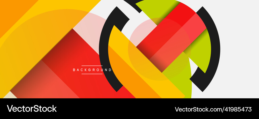 Round geometric shapes lines and circles Vector Image