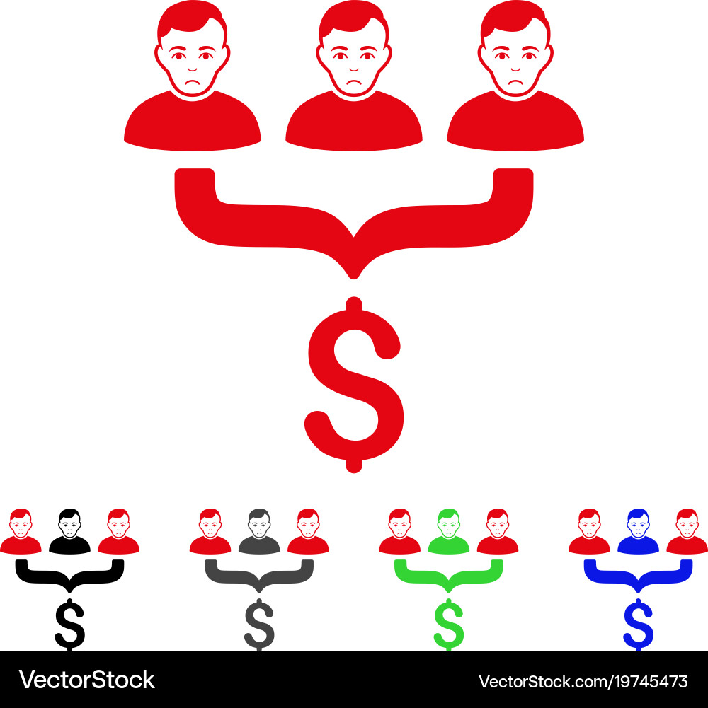 Sad sales funnel customers icon Royalty Free Vector Image