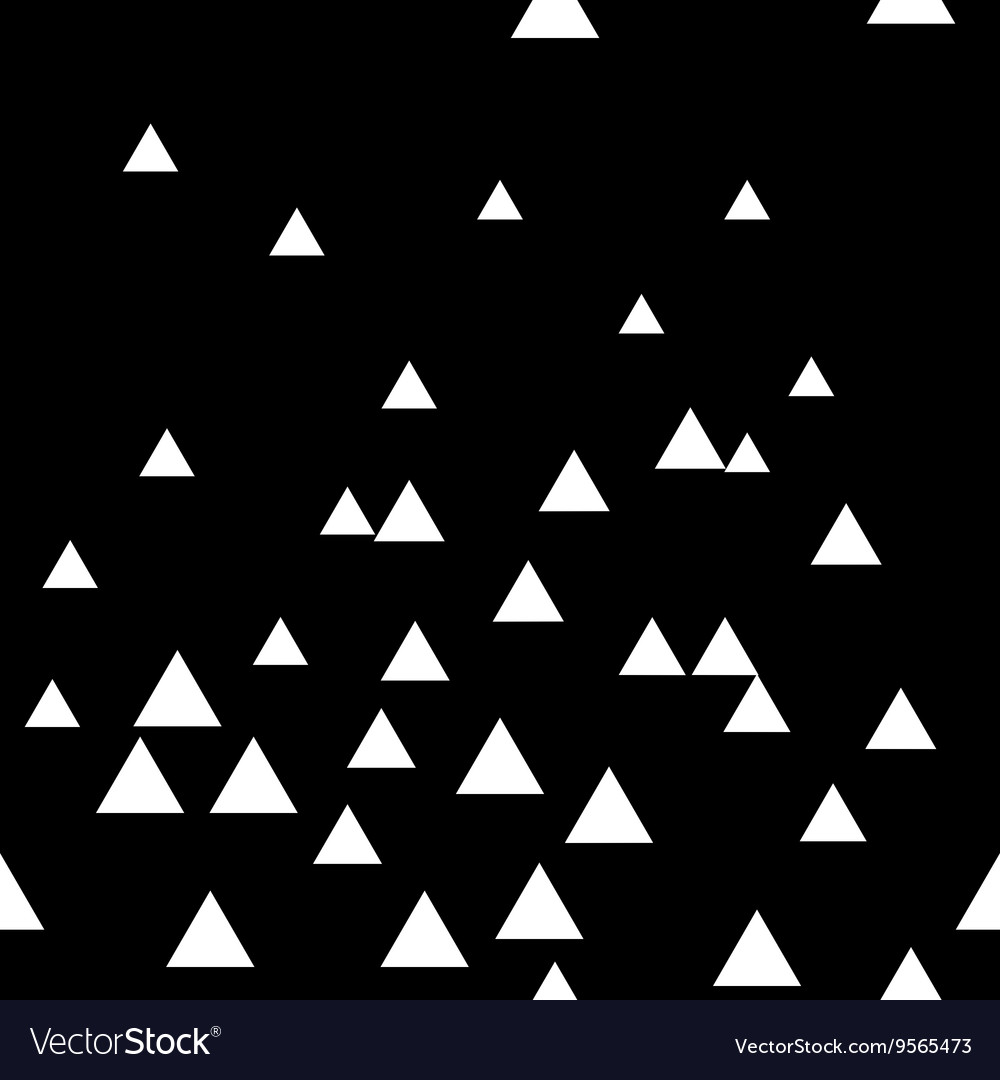 Triangle white seamless pattern Royalty Free Vector Image