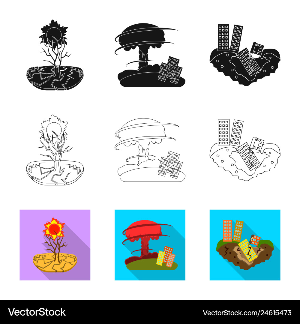 Weather and distress symbol Royalty Free Vector Image