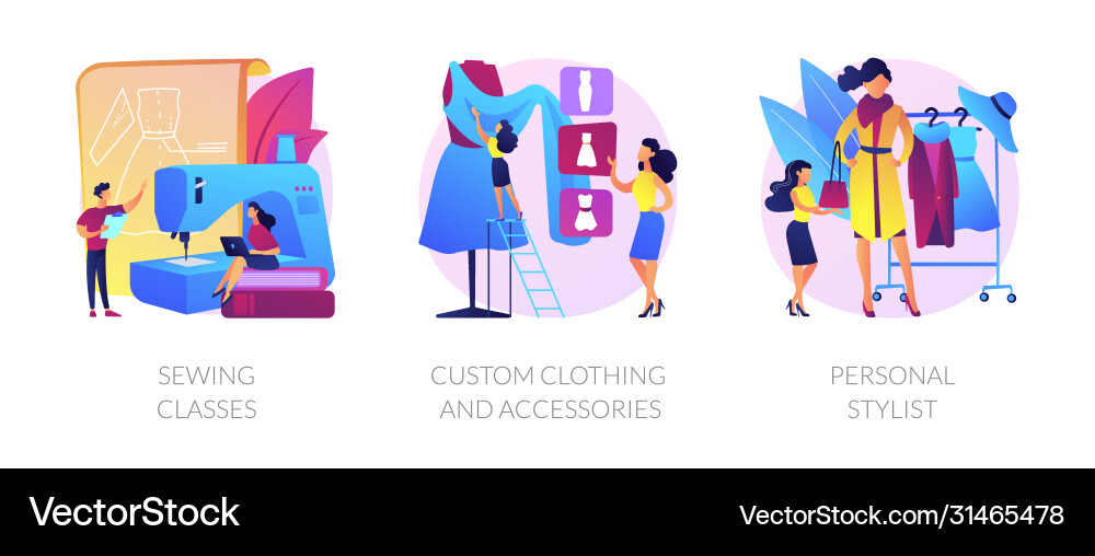 Clothing and style concept metaphors Royalty Free Vector