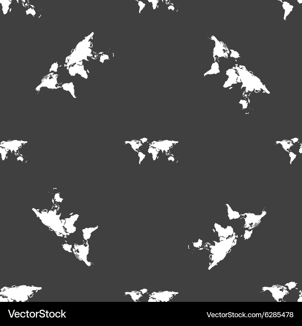 Globe sign icon world map geography symbol Vector Image