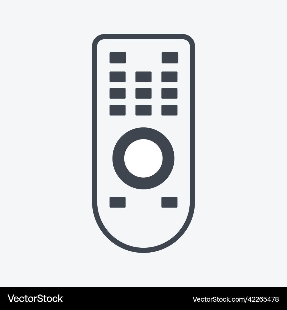 Icon remote suitable for home symbol glyph style Vector Image