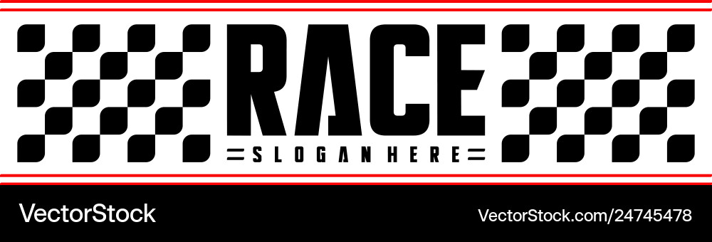 Race flag design concepts icon speed flag simple Vector Image