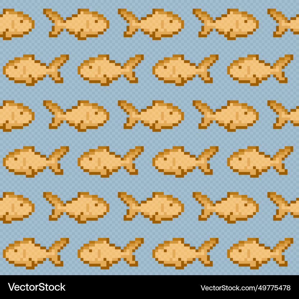 Seamless background with sea and fish Royalty Free Vector