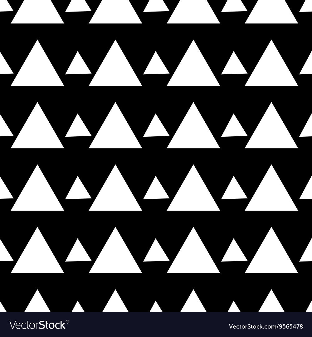 Triangle white seamless pattern Royalty Free Vector Image