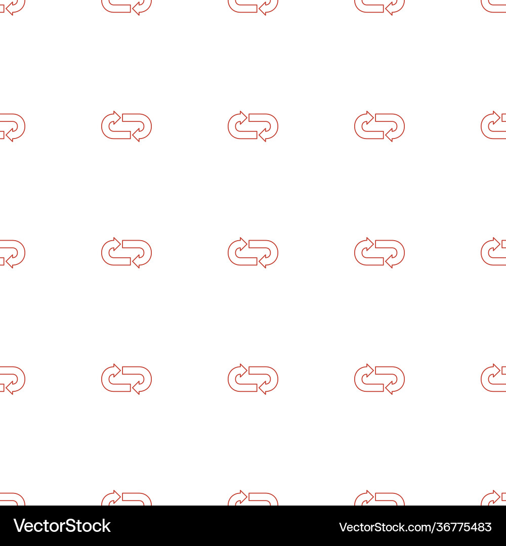 Back arrow icon pattern seamless white background Vector Image