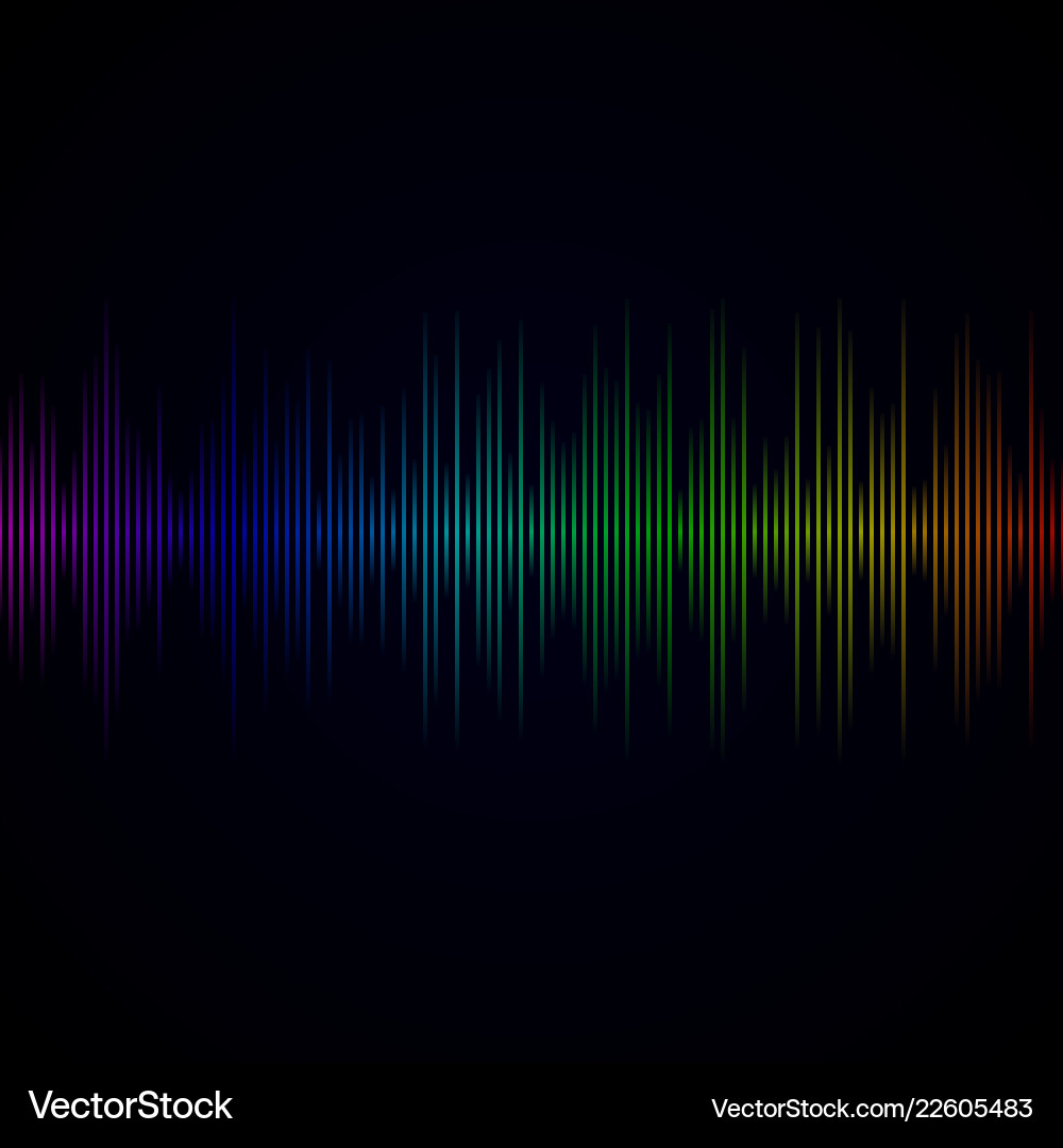 Colorful Sound Wave Spectrum Royalty Free Vector Image