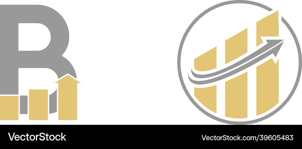 Letter bm b and m logo initials icon design Vector Image