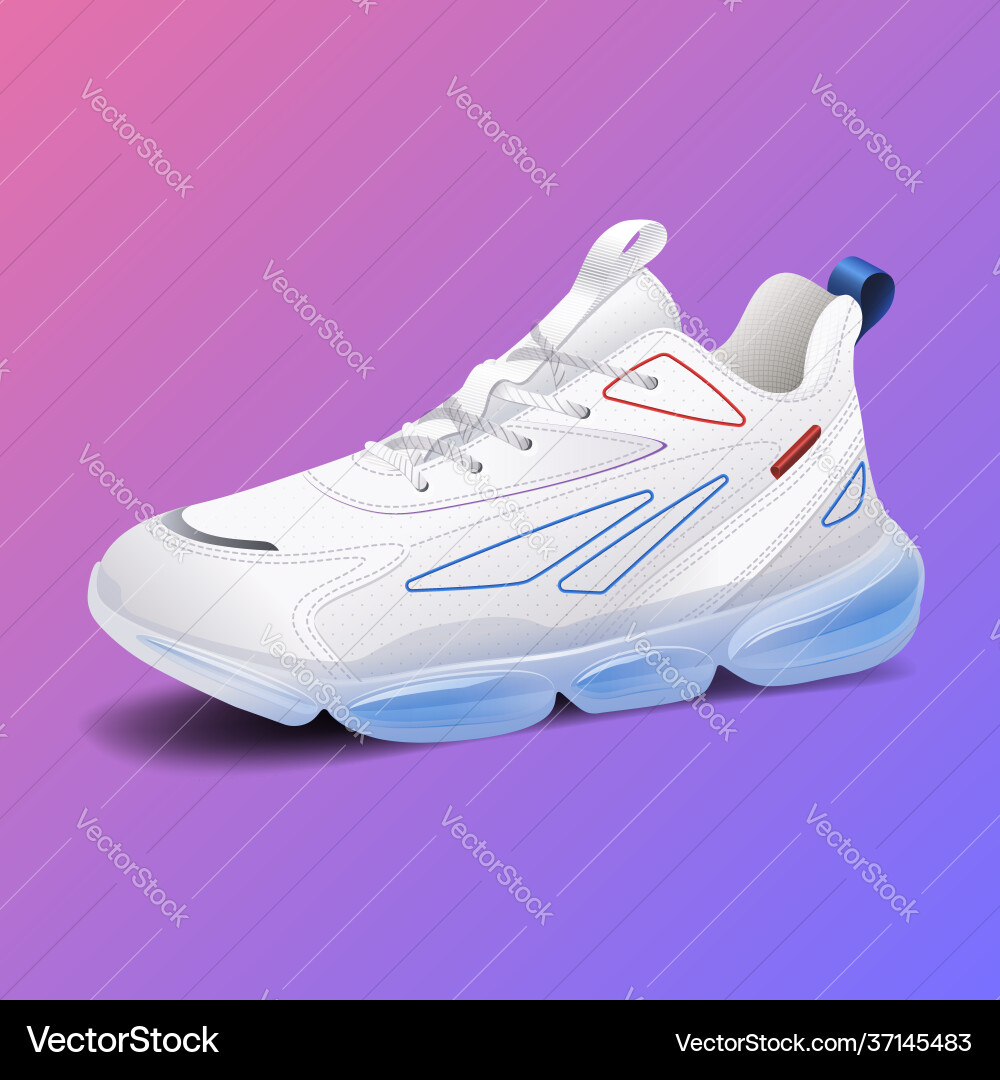 Realistic sport running shoe for training Vector Image