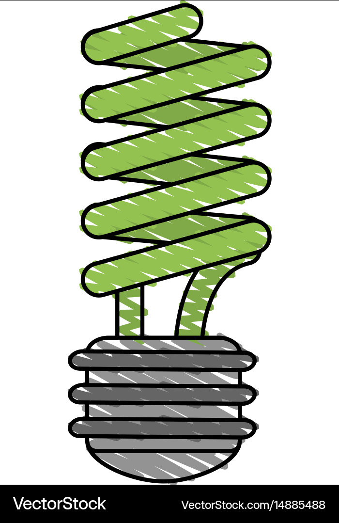 Cartoon Fluorescent Light Bulbs