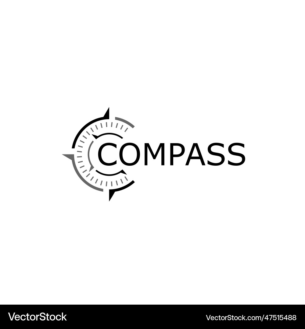 Compass arrow brands modern logo design symbol Vector Image
