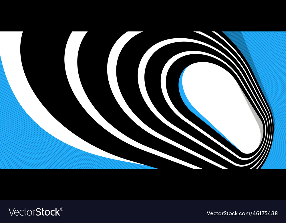Creative Lines Abstract Background 3d Perspective Vector Image