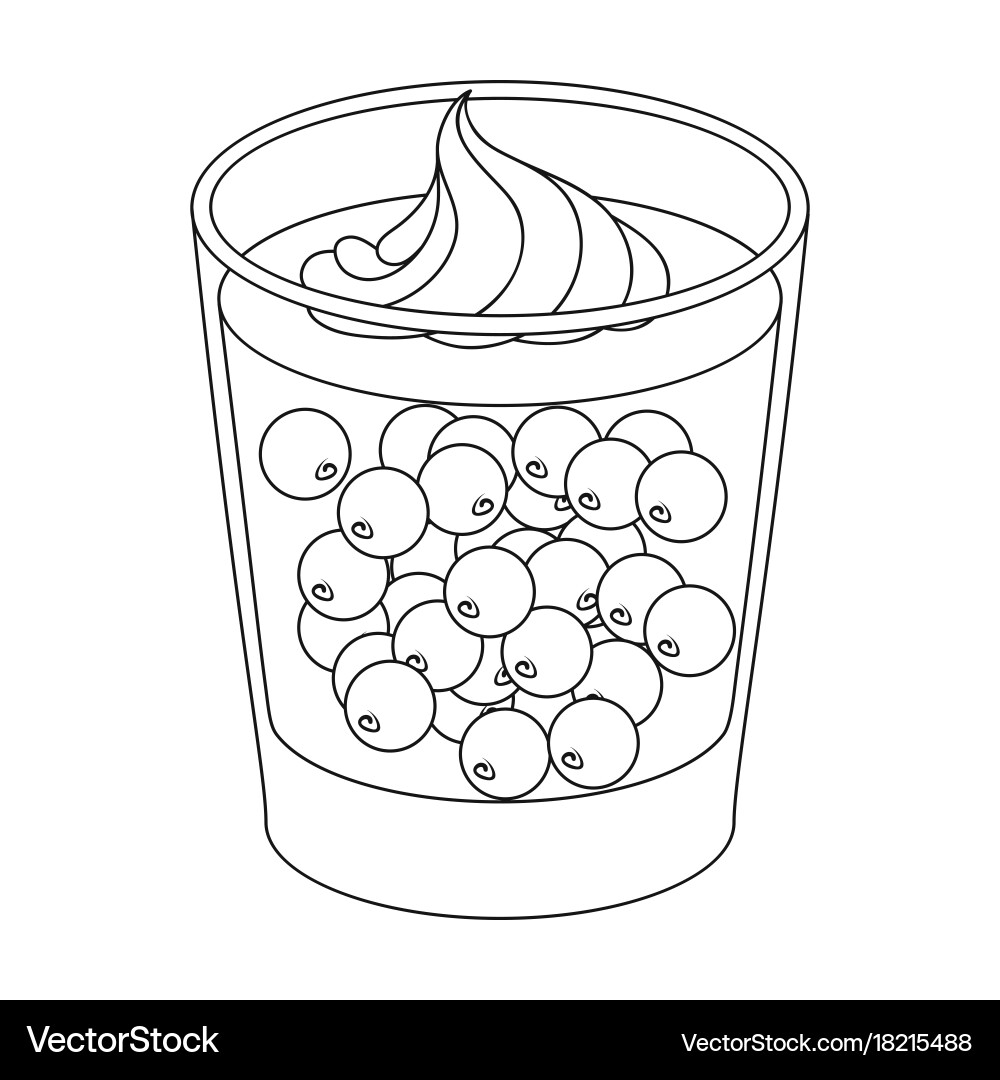 Glass single icon in outline styleglass Royalty Free Vector