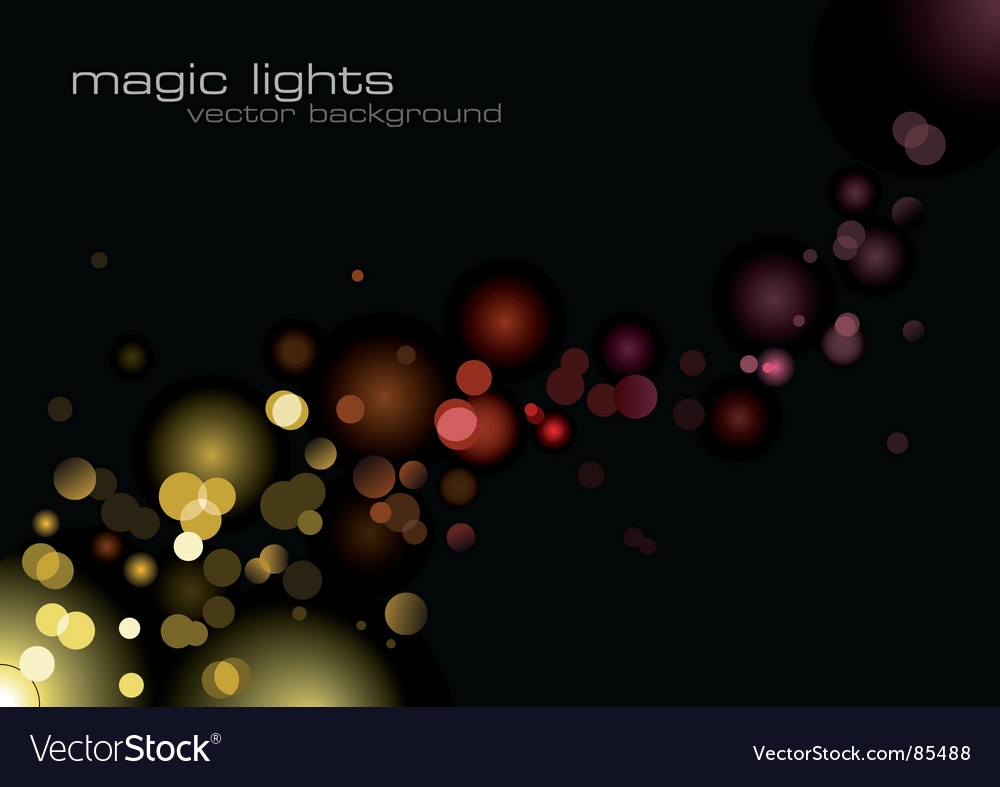 Magic lights Royalty Free Vector Image - VectorStock