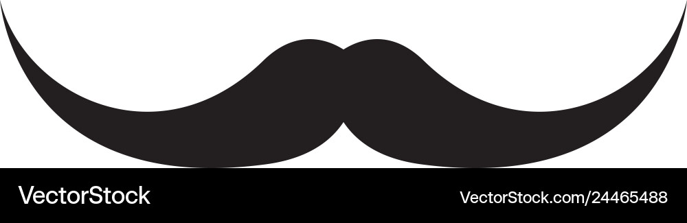 Mustache logo icon Royalty Free Vector Image - VectorStock