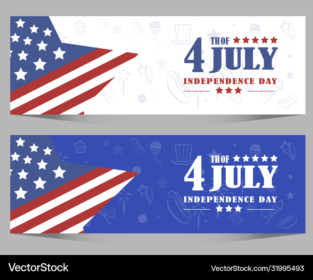 Fourth july independence day usa star Royalty Free Vector