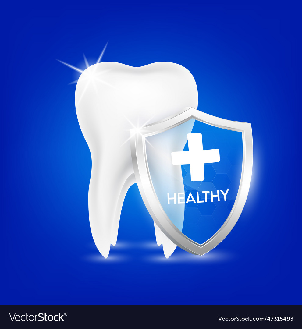 Healthy tooth Royalty Free Vector Image - VectorStock
