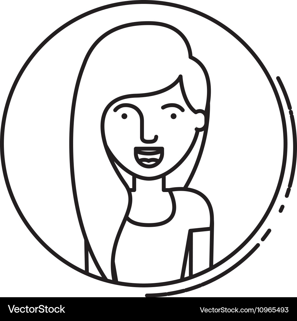 Isolated woman cartoon design Royalty Free Vector Image