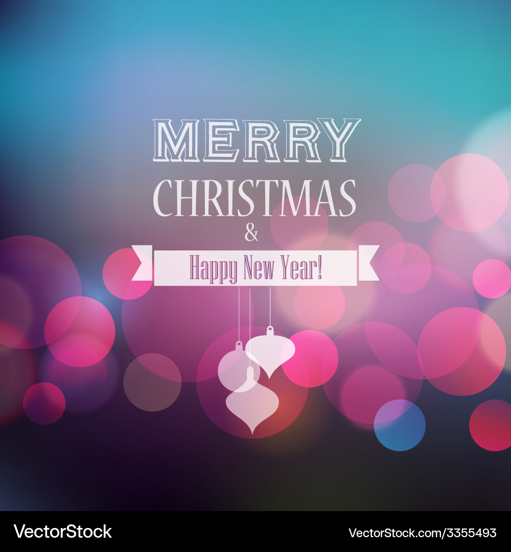 Merry christmas lettering retro design Royalty Free Vector