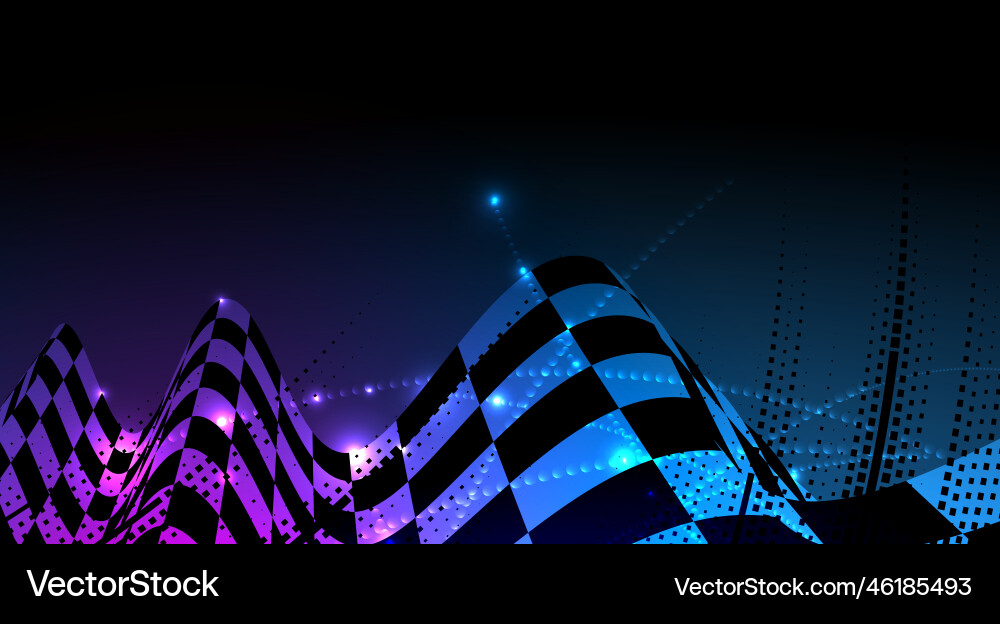 Racing square background abstraction in car track Vector Image