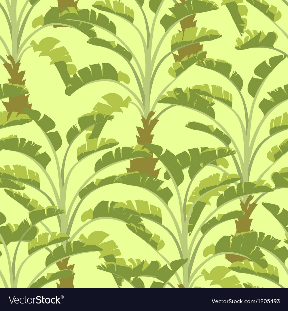 Seamless pattern of palm trees Royalty Free Vector Image