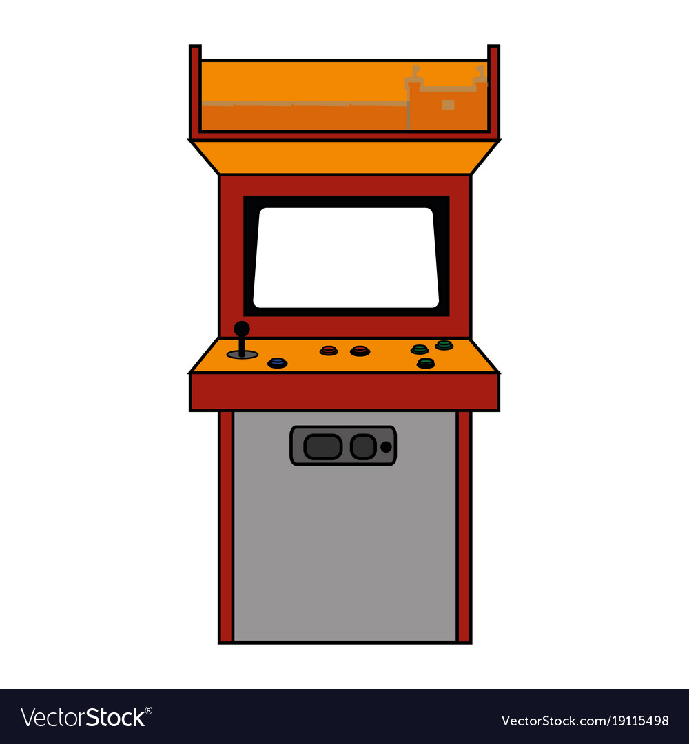 Arcade machine design Royalty Free Vector Image