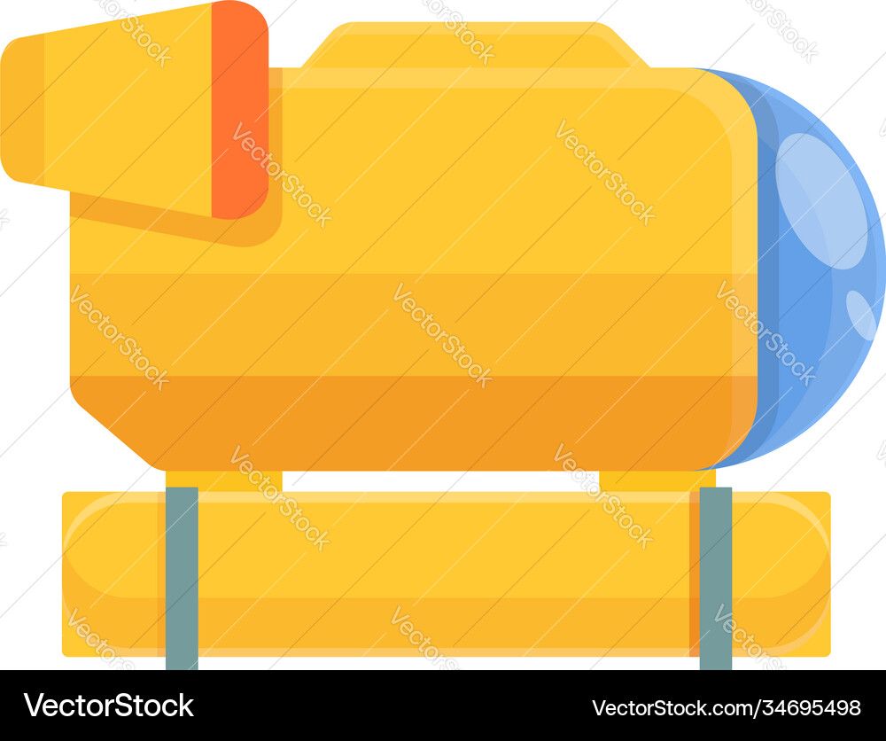 Bathyscaphe icon cartoon style Royalty Free Vector Image