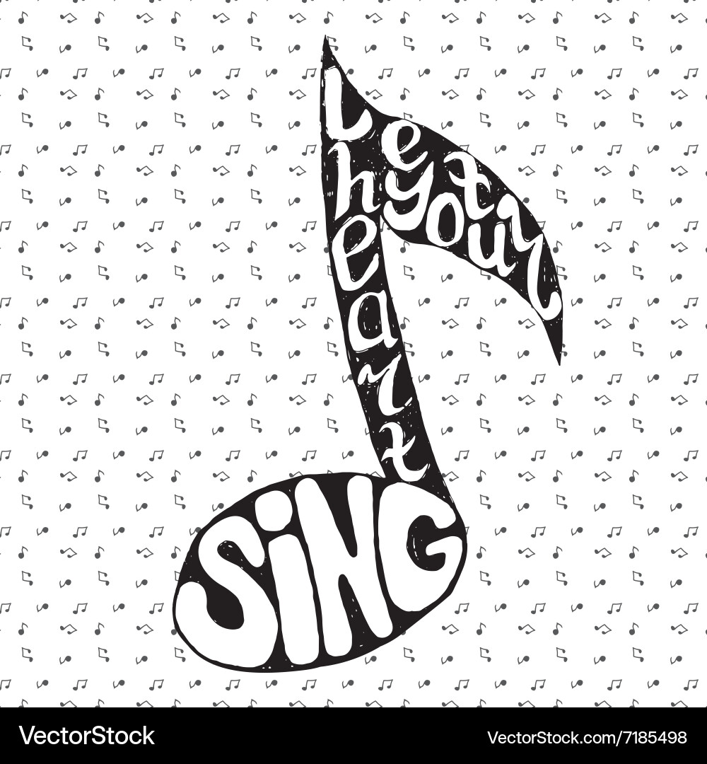 Hand drawn lettering inspiration quote text Let Vector Image
