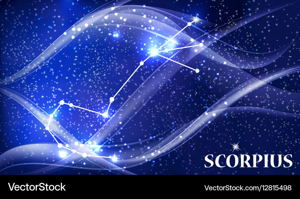 Symbol Scorpius Zodiac Sign Royalty Free Vector Image
