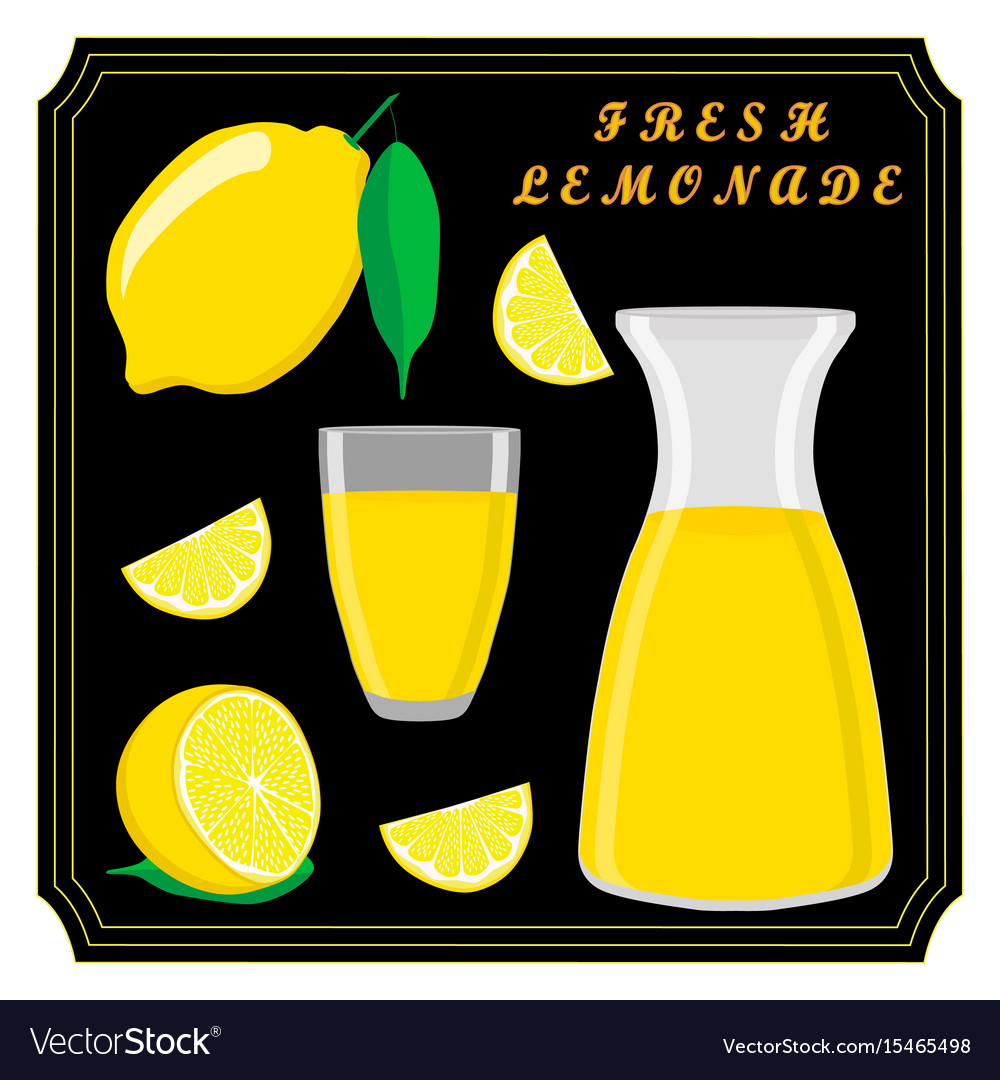 Theme lemonade Royalty Free Vector Image - VectorStock