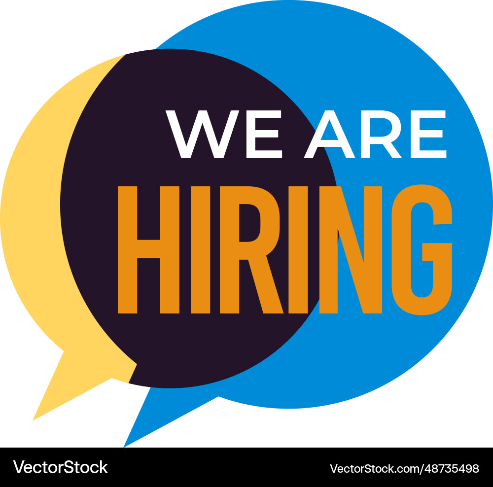 We are hiring hr icon human resources Royalty Free Vector