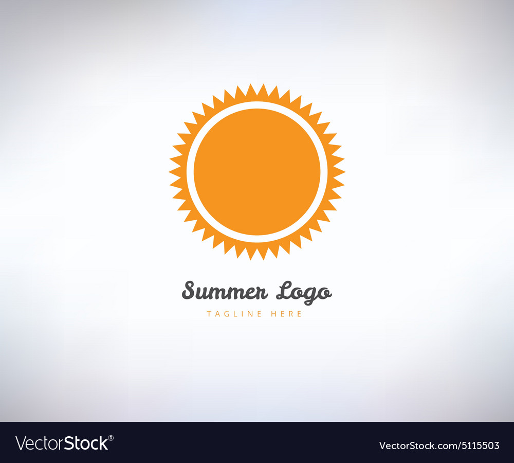 Abstract logo elements sun vocation Royalty Free Vector