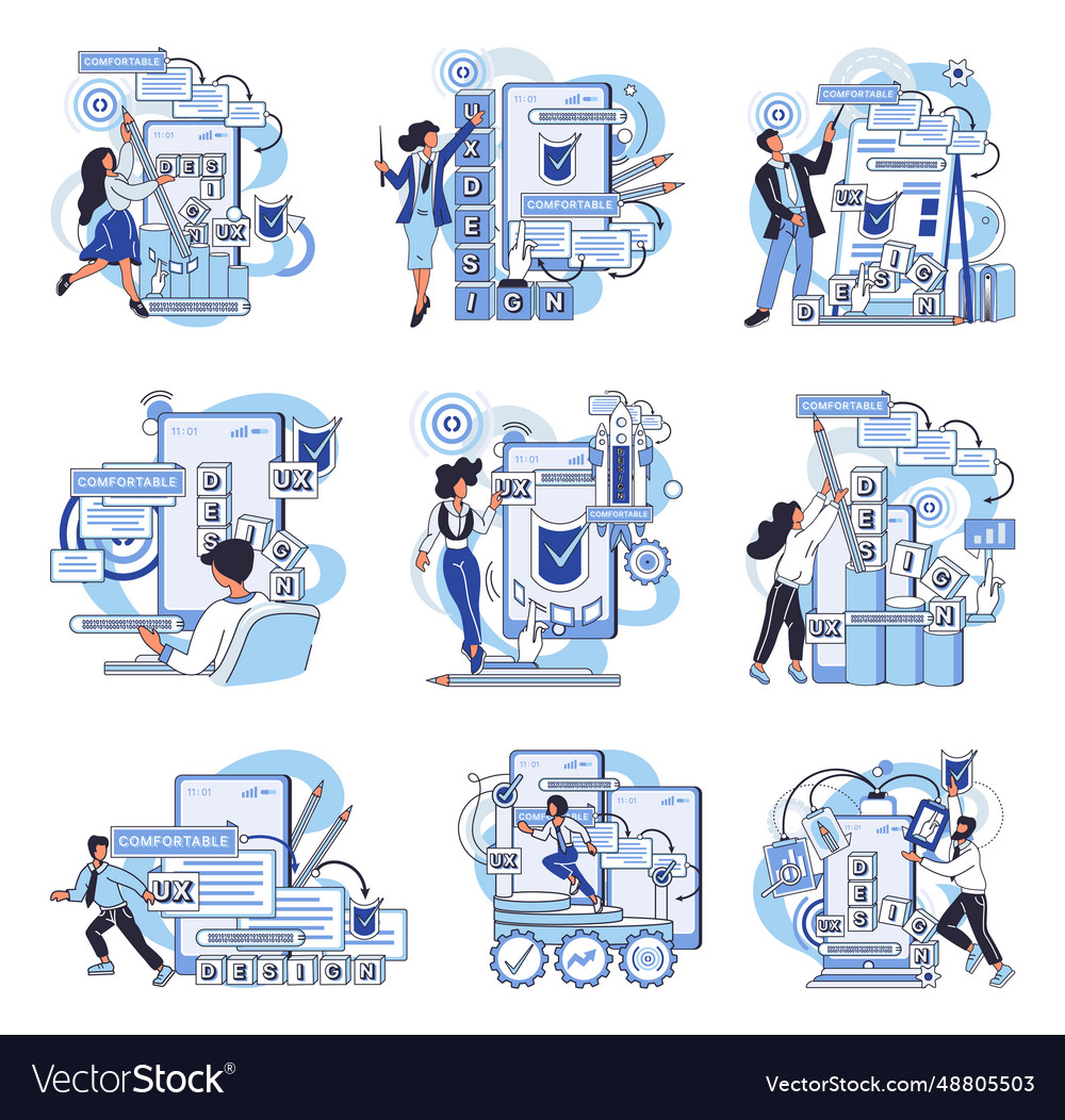 Application Testing Metaphor Royalty Free Vector Image