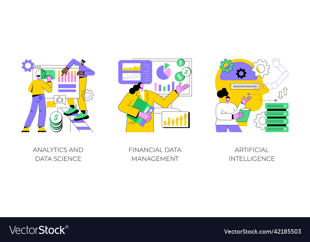 Big data abstract concept Royalty Free Vector Image